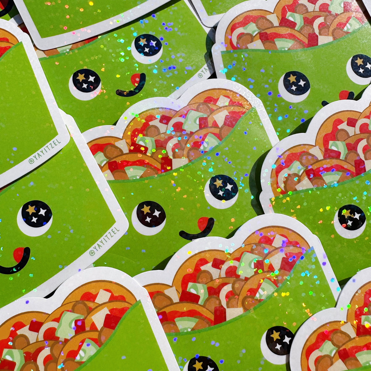 Tostilocos Holographic Sticker – YAYLANDIA